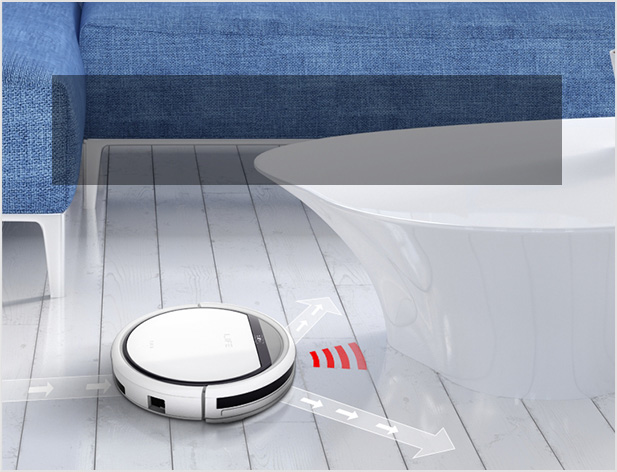 ILIFE Best V3s Pro White Robot Vacuum Cleaner Pet Hair